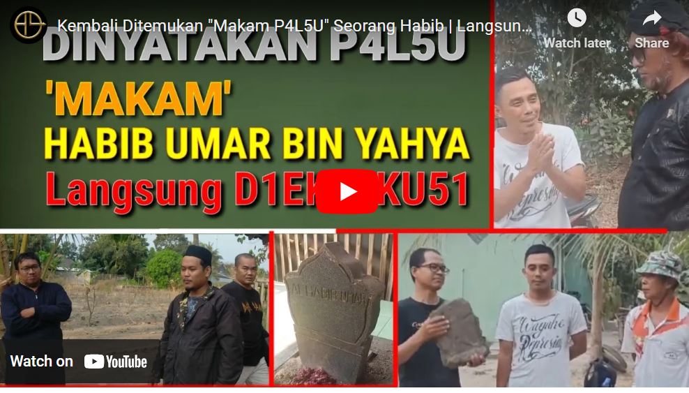 Ditemukan “Makam P4L5U” dinamai Habib umar BIN YAHYA DI JOGJA ...