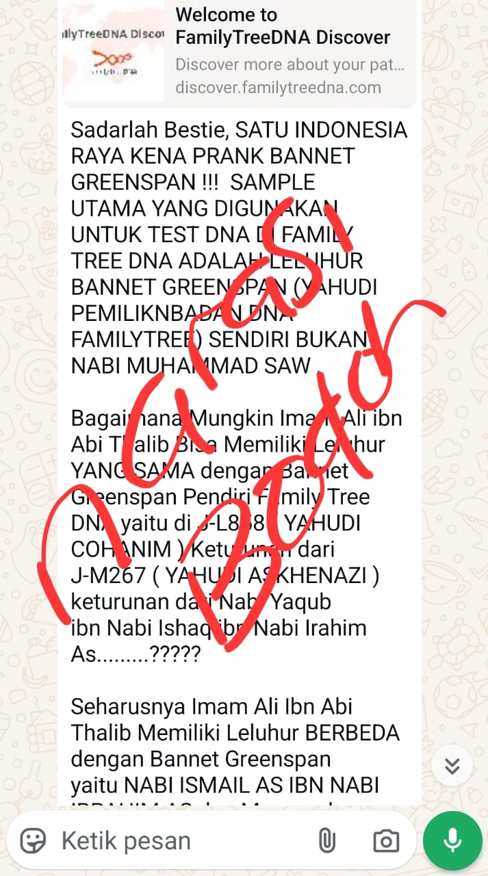 Menjawab Klaim klan Ba’alwi: Tes DNA, FamilyTreeDNA, dan Kebenaran ...